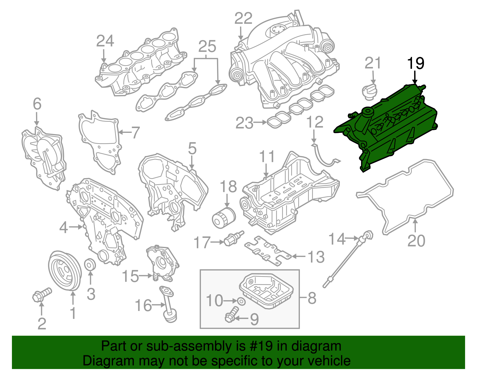 13264-9N00A - Valve Cover 2009-2025 Nissan | Nissan Parts & Accessories ...