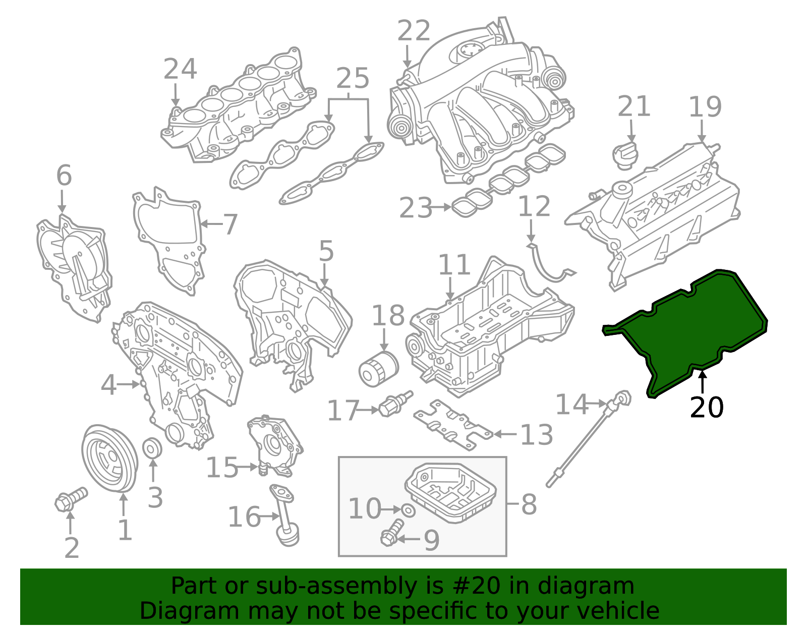 2009-2025 Nissan Engine Valve Cover Gasket 132709N02A | Nissan Parts ...