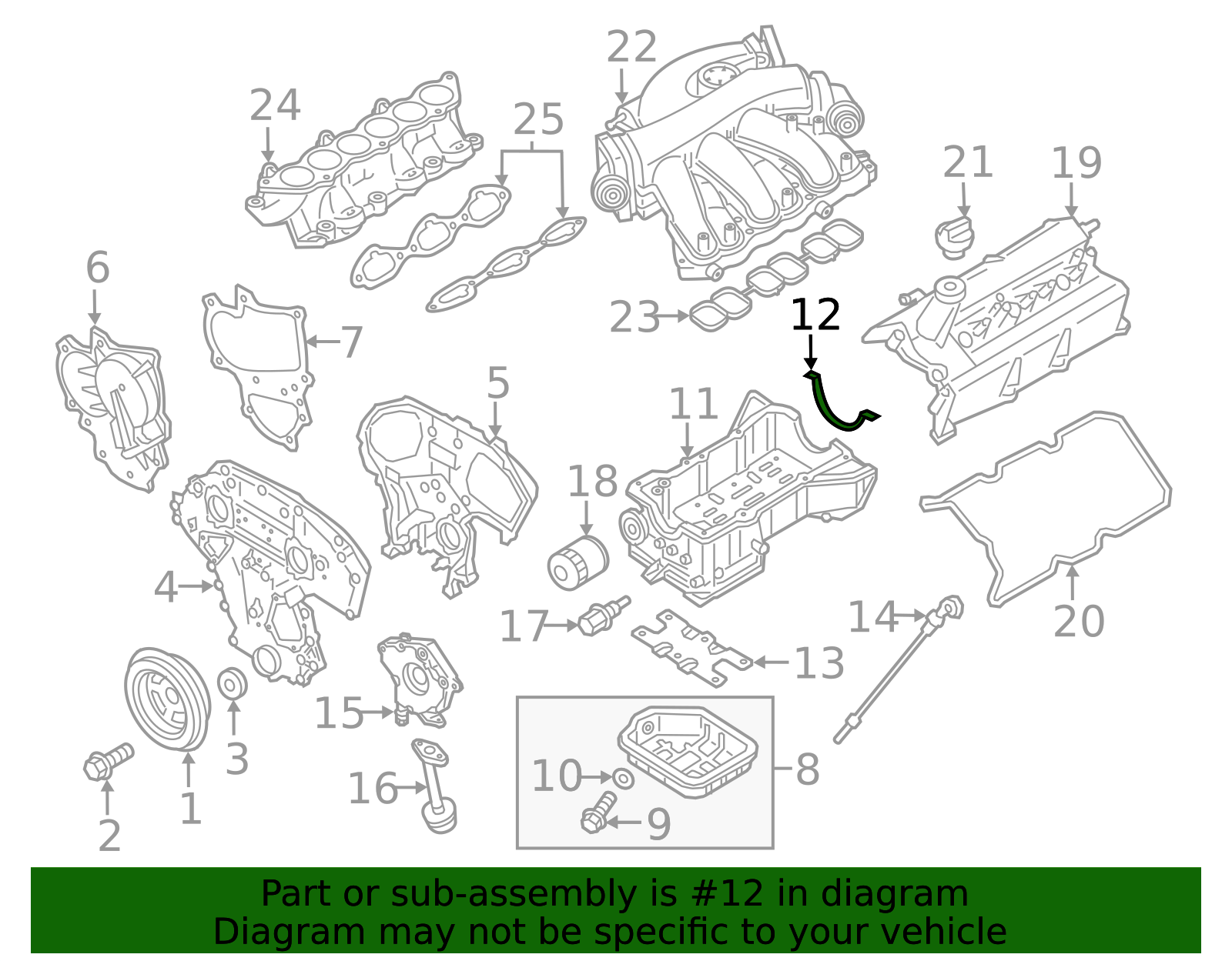 Engine Oil Pan Gasket 15066-ZL80B | OEM Parts Online