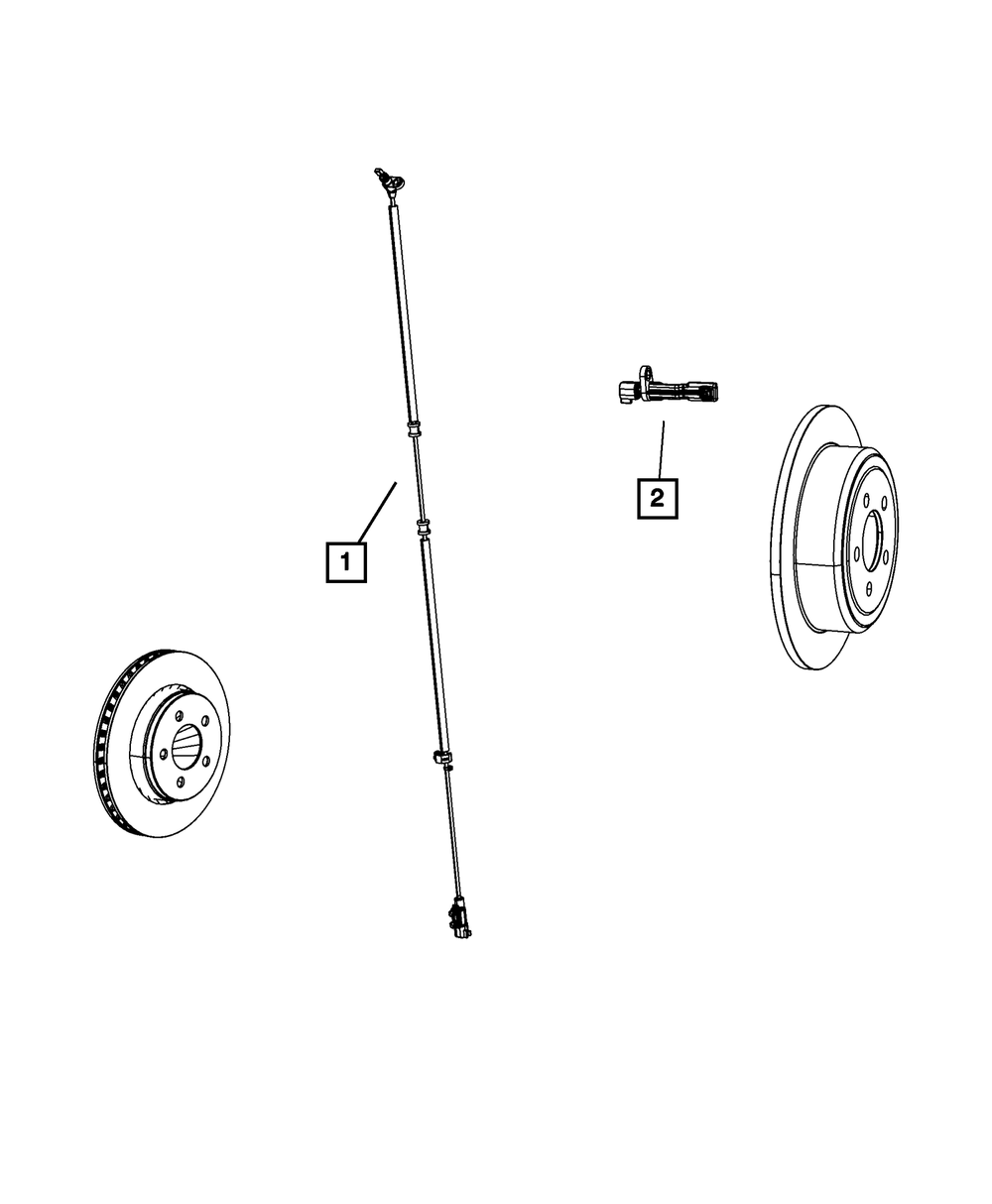 68004019AE - Anti-Lock Brakes Sensor Kit 2007-2012 Mopar | The Official ...
