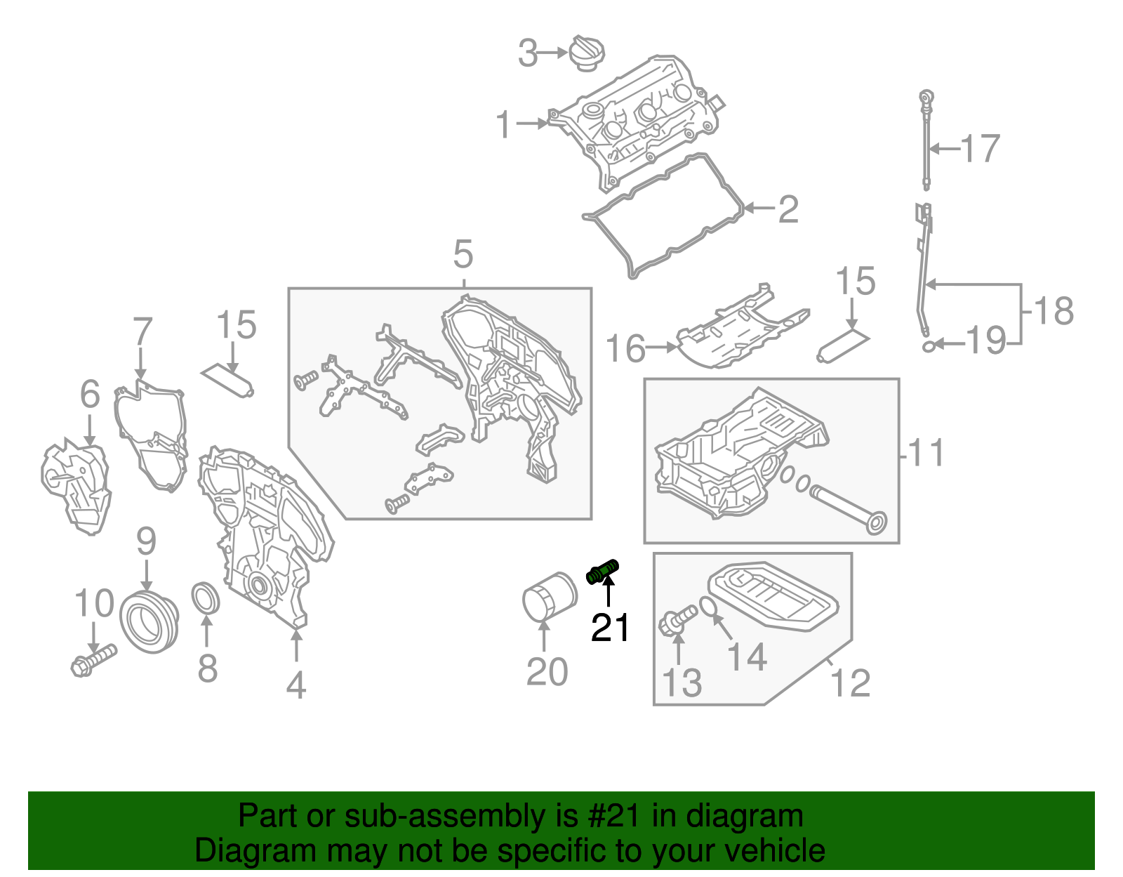 1521331U00 - Oil Filter Stud 1996-2018 Infiniti | Infiniti of Orland Park