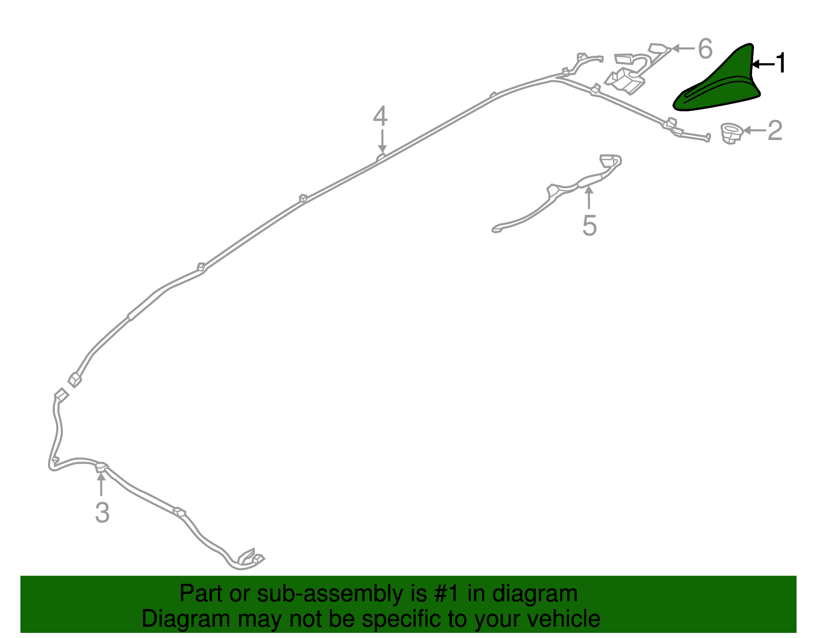96210-3X200-N3S - Hyundai Antenna Assembly 2013-2016 Hyundai ...
