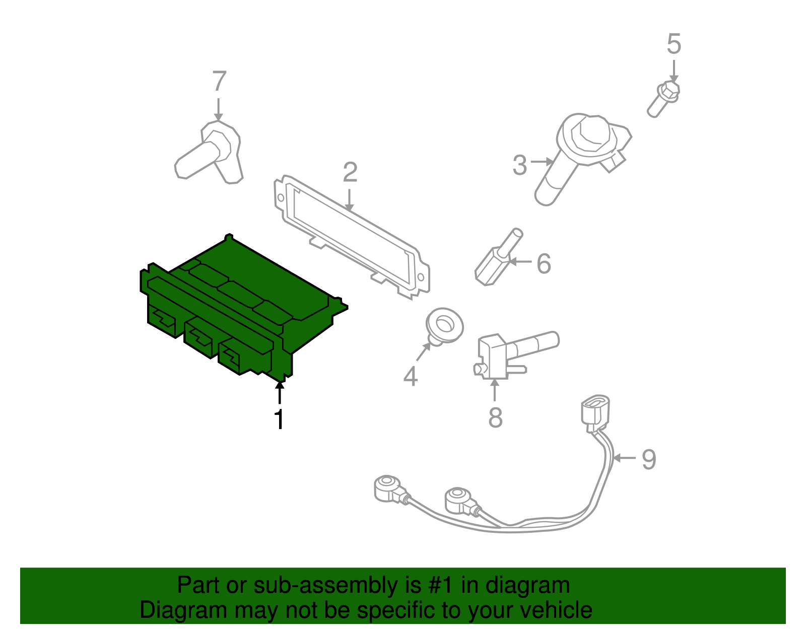 OEM Ford Pcm Part# 8T4Z-12A650-JFRM Fits 2008-2010 Ford | FHM Parts