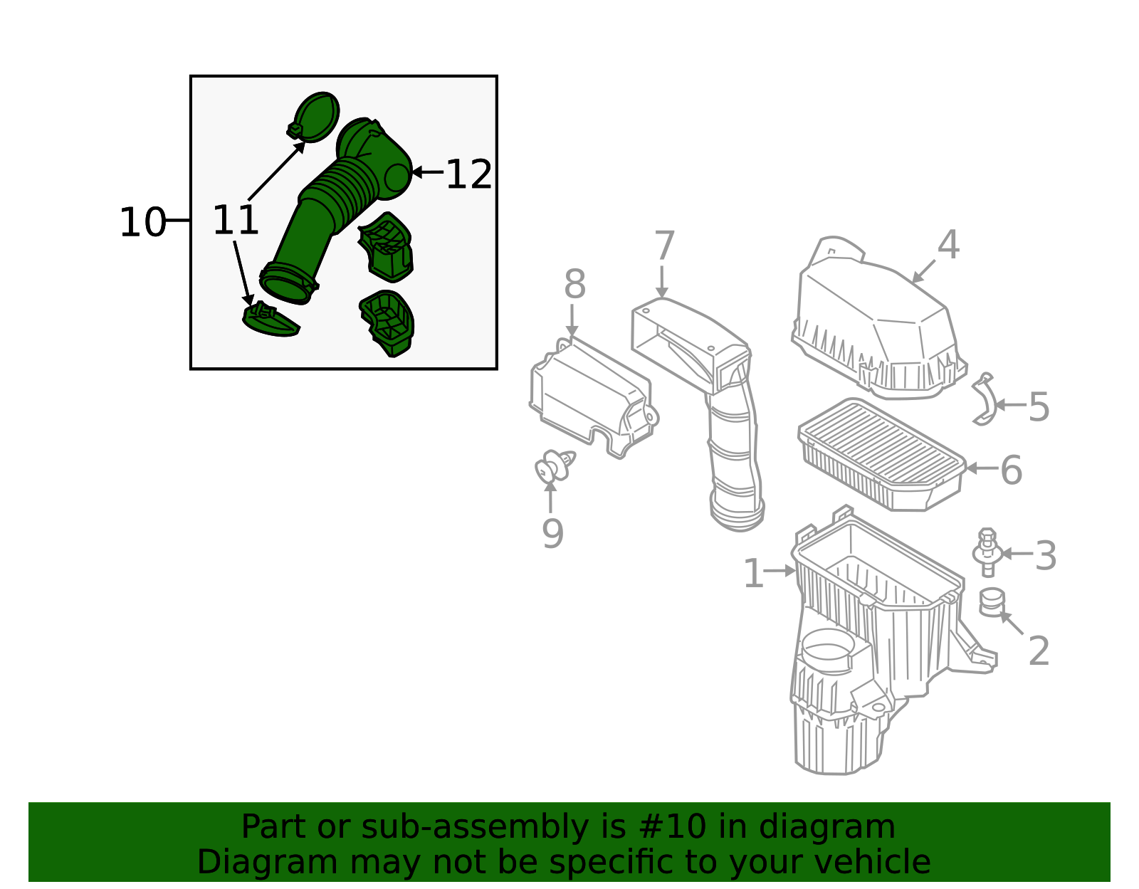 2010-2011 Kia Soul Intake Hose 28140-2K300 | OEM Parts Online