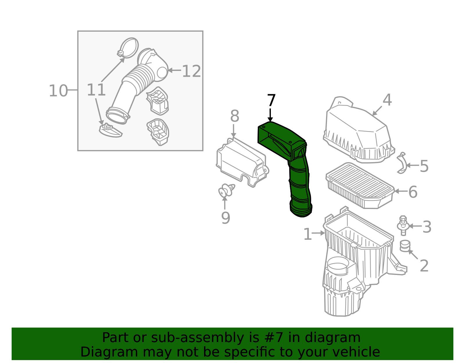 2010-2011 Kia Soul Intake Duct 28210-2K000 | OEM Parts Online