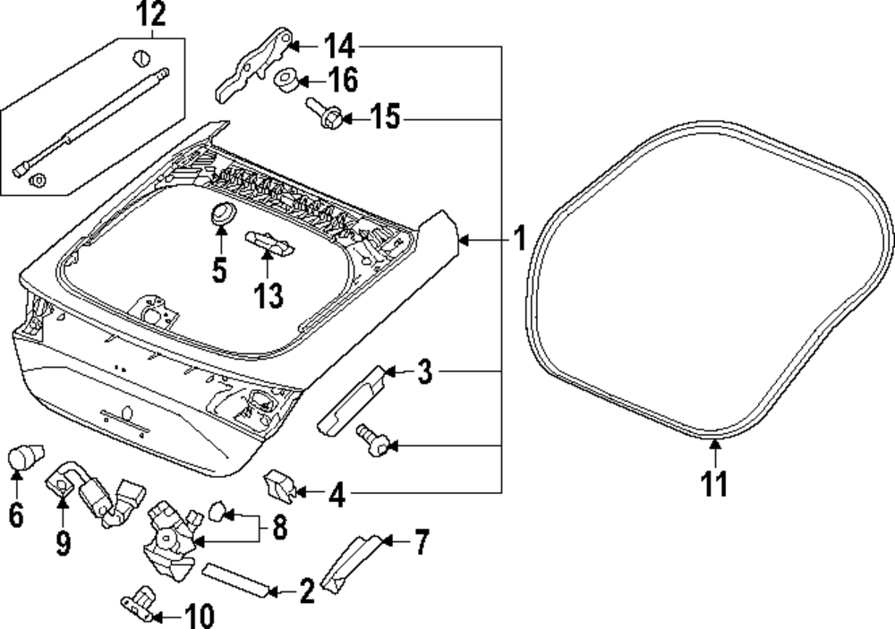 2022-2024 Honda Civic Lift Gate Grommet 90601-TJB-A01 | OEM Parts Online
