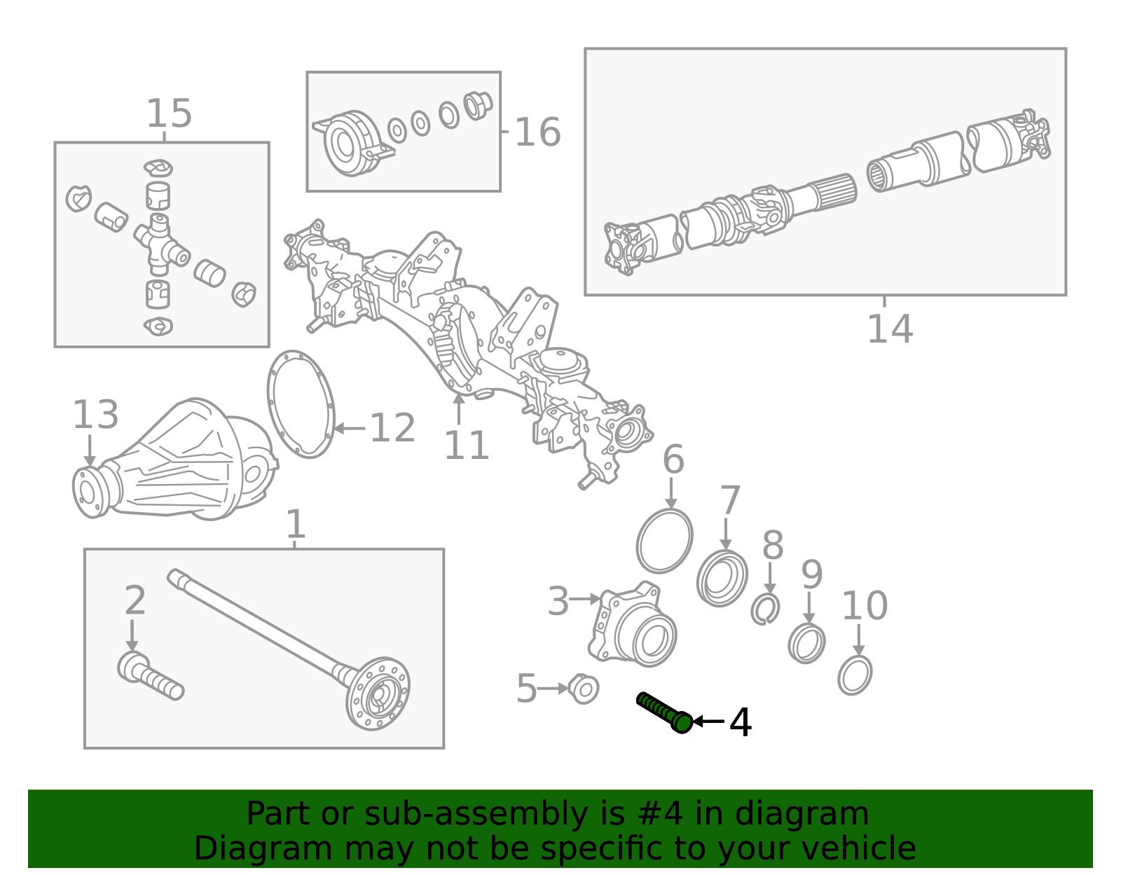 2024-2026 Toyota Tacoma Hub Assembly Hub Bolts 90110-A0010 | Toyota ...