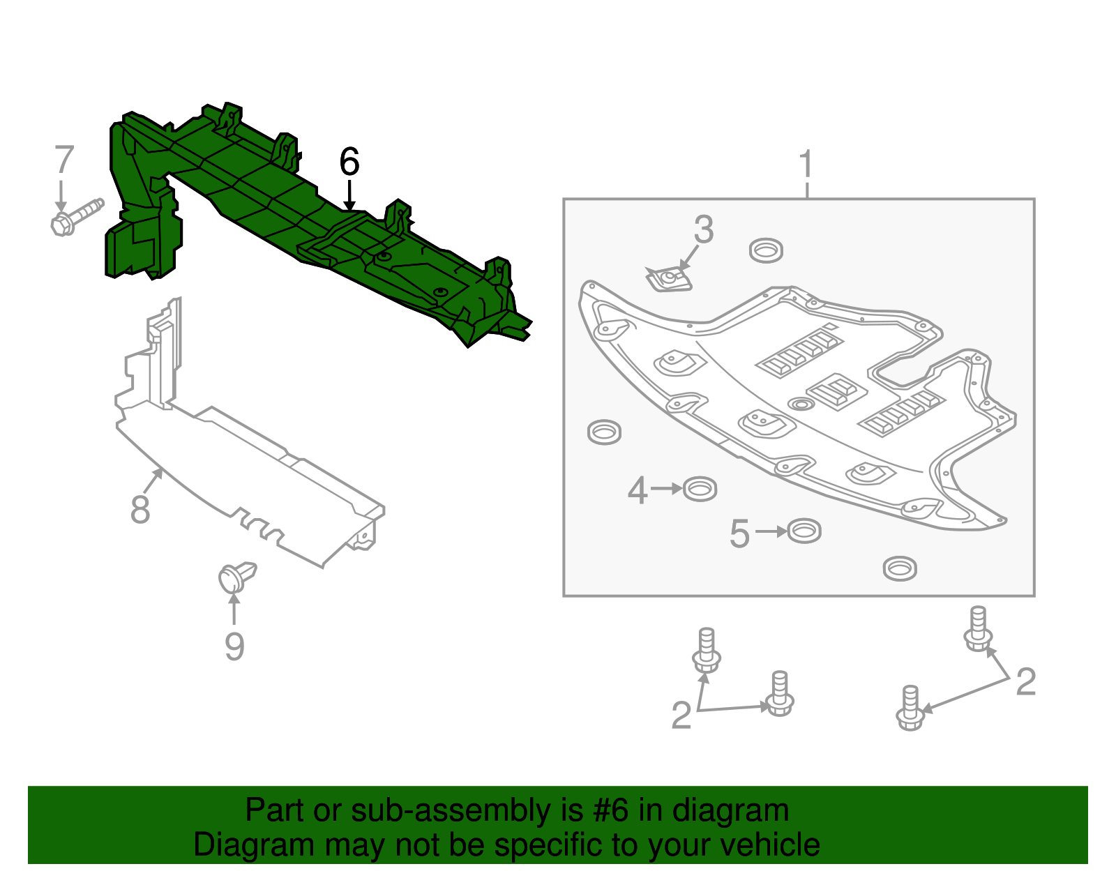 2016-2018 Kia Sorento | Air Guide | 29135-C6500 | Kia Auto Parts