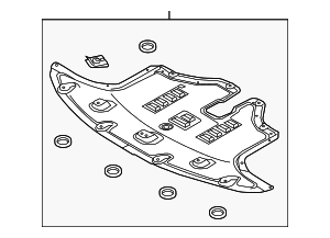 29110-C6500 - Under Cover 2016-2020 Kia Sorento | Genuine Kia Parts