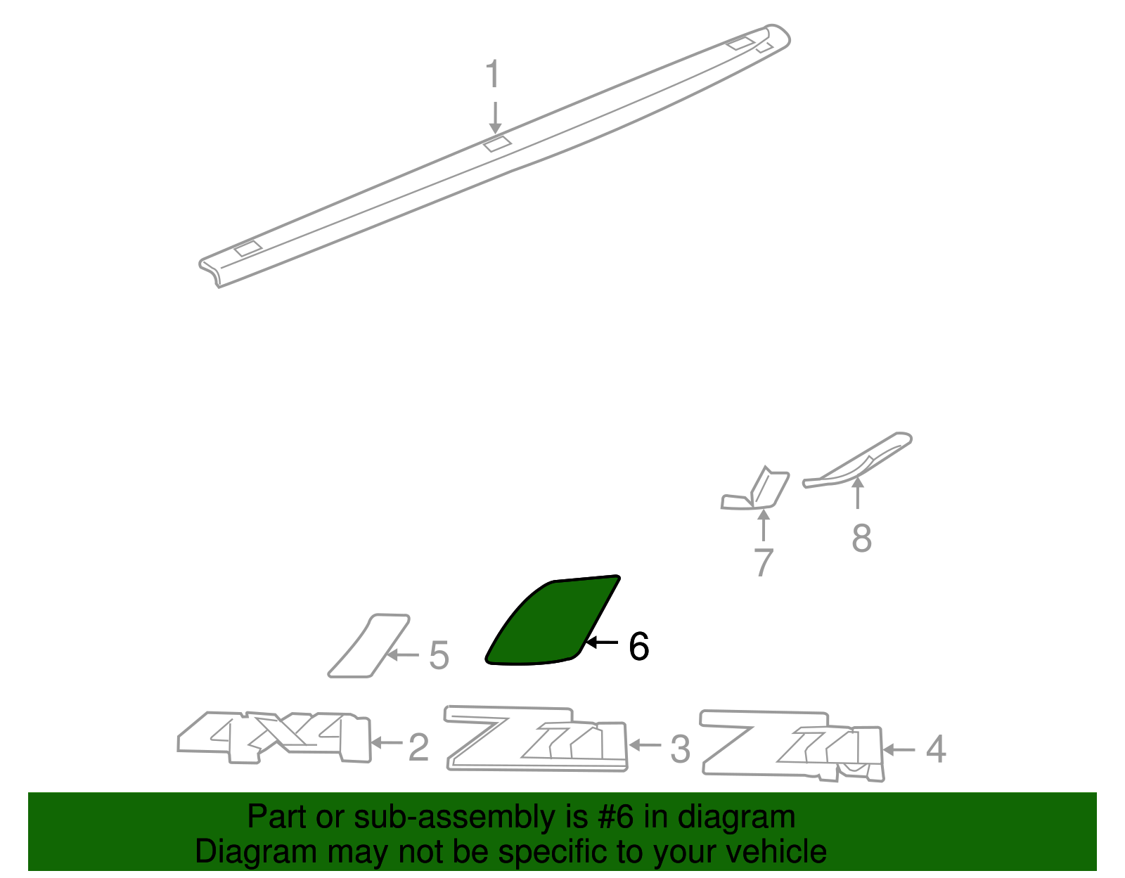 2007-2014 GM Window Film 15952186 | Courtesy Parts