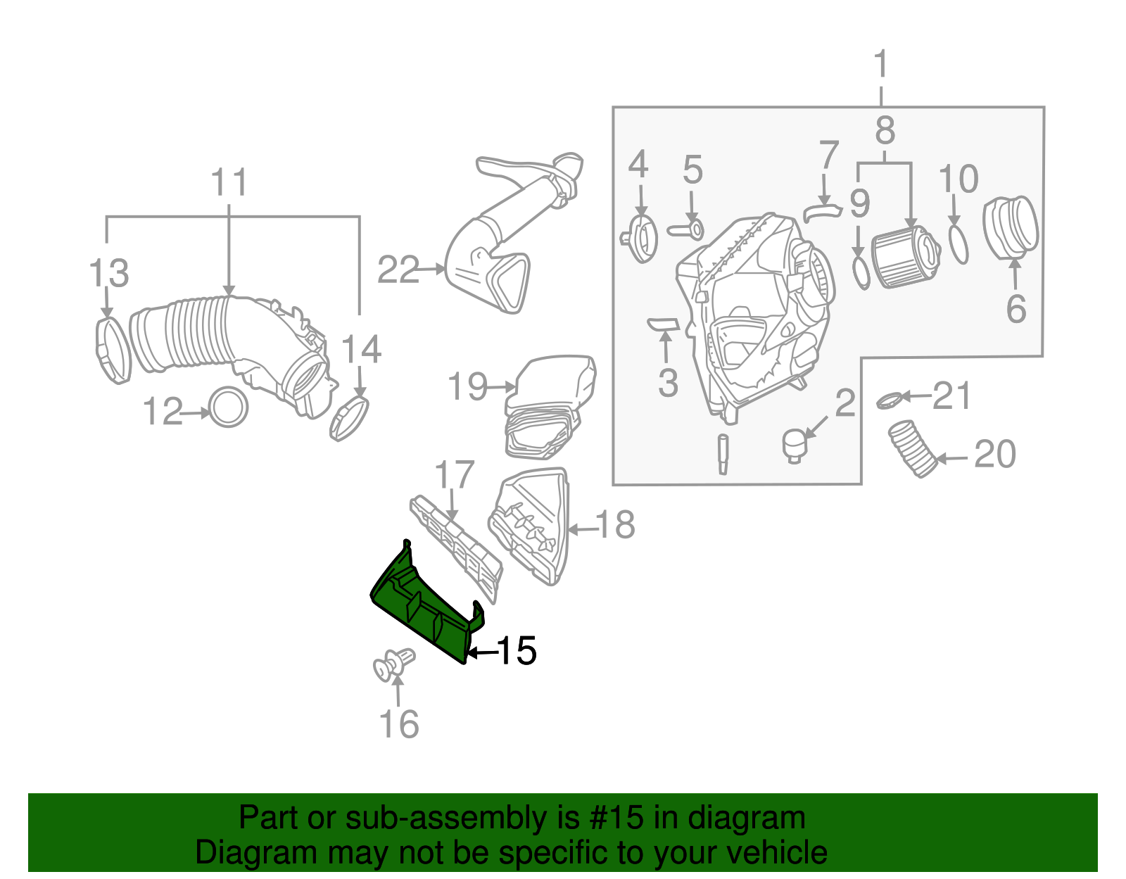 4F0-129-617-C - Intake Duct 2005-2011 Audi | Audi OEM Parts Guy