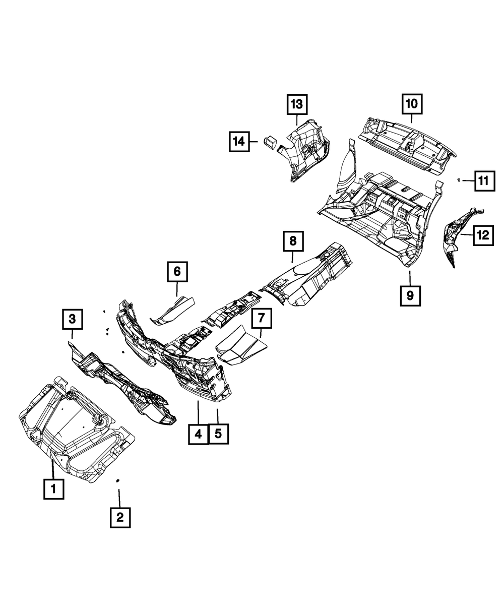 68193723AC - Dash Panel Silencer 2011-2023 Mopar | The Official Mopar ...