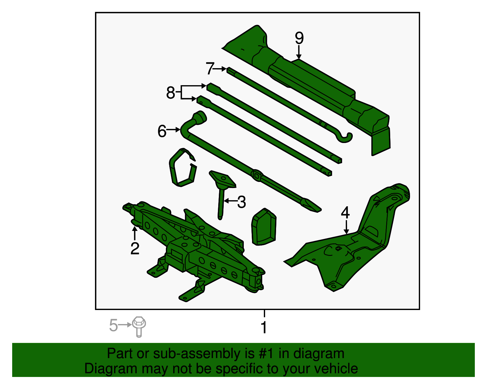 2009-2014 Ford F-150 Floor Jack CL3Z-17080-A | GetOEMParts.com