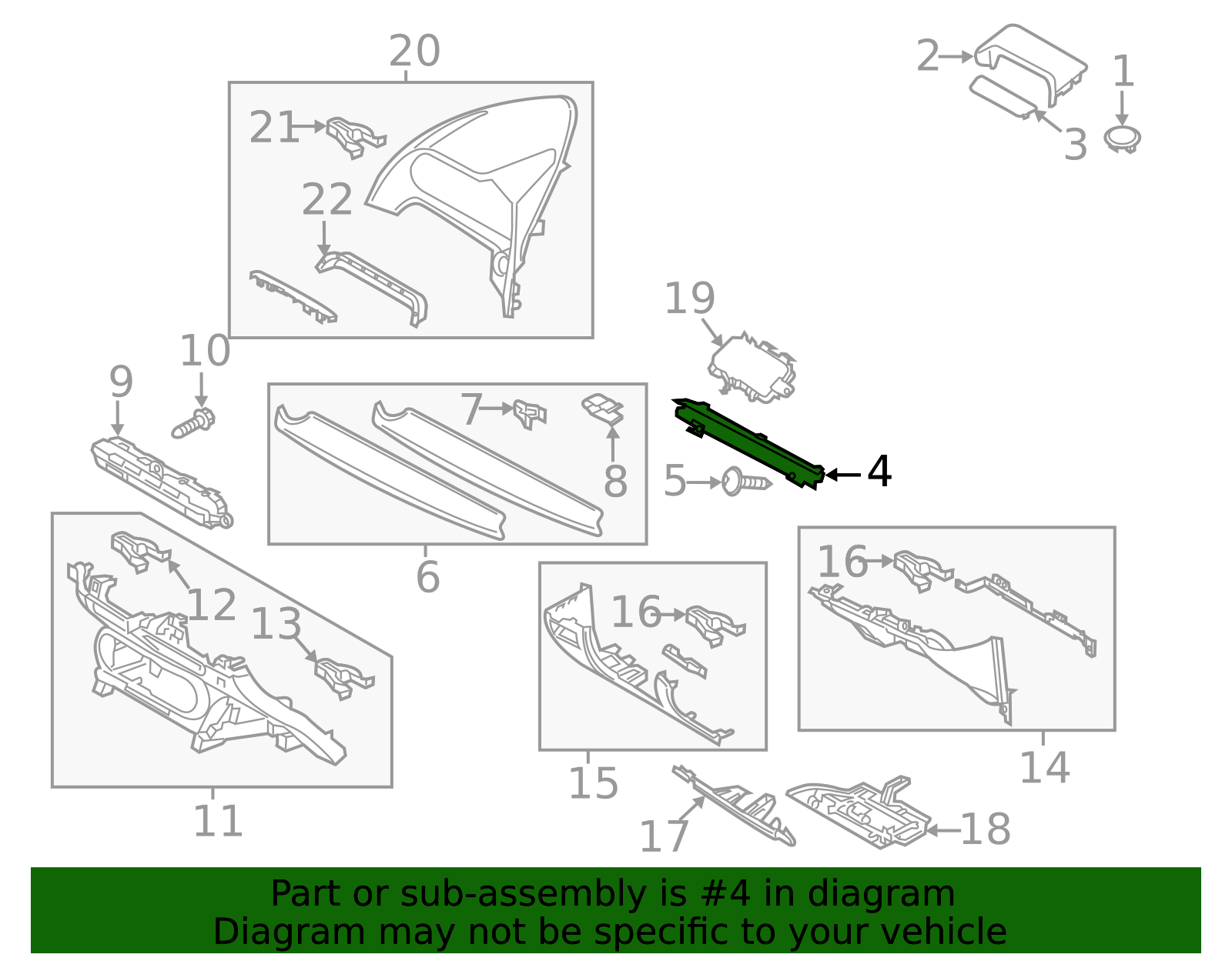 Mazda Instrument Panel Molding - Dashboard Trim Finish - Part #DA7E-55 ...