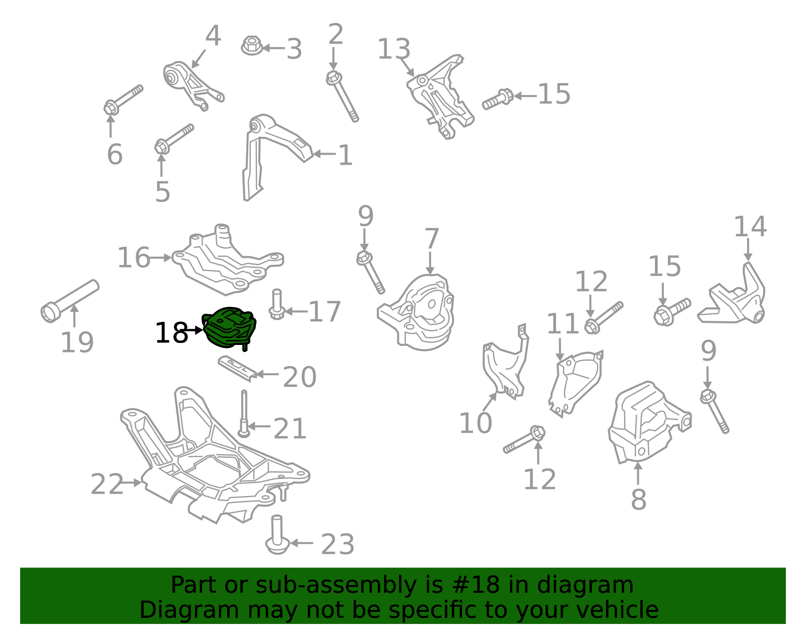8K0-399-151-DB - High-Quality Trans Mount for 2015-2025 Porsche Macan ...