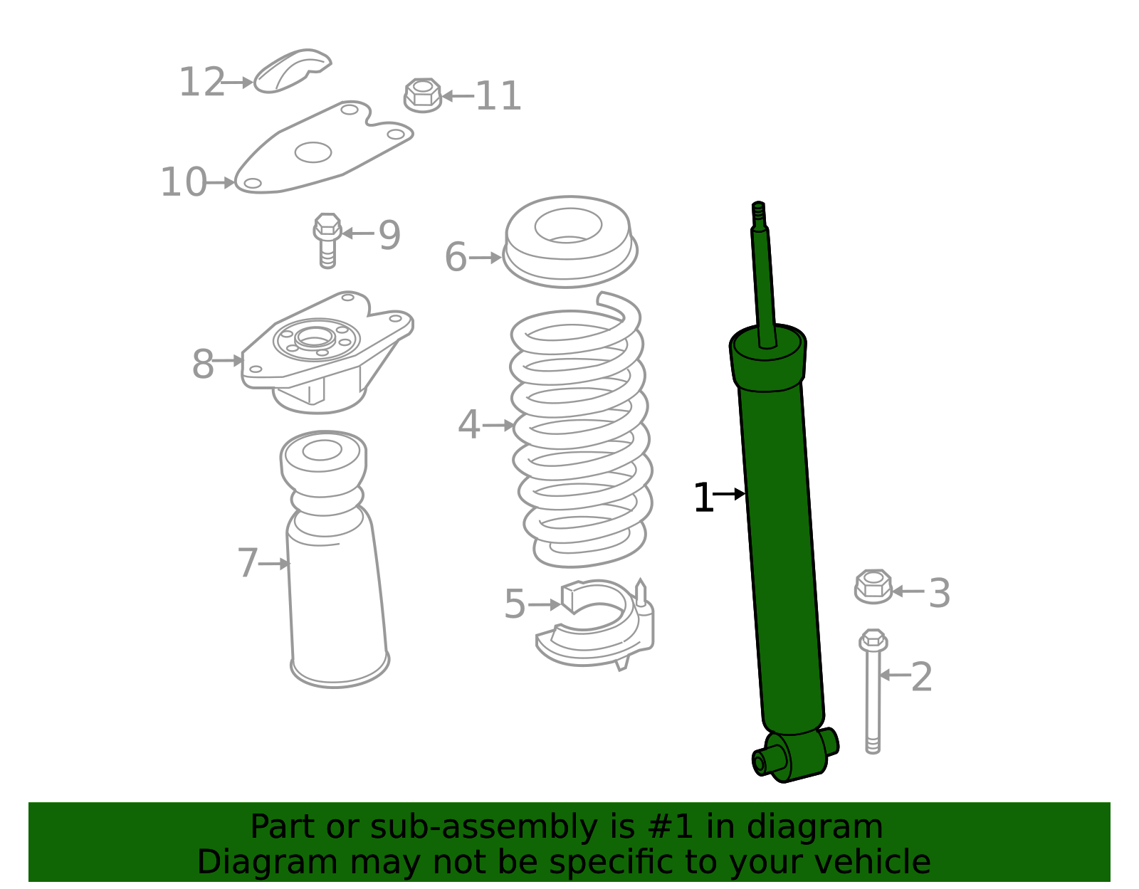 33-52-6-874-372 - Shock Absorber 2012-2016 BMW | BMW Auto Parts Warehouse