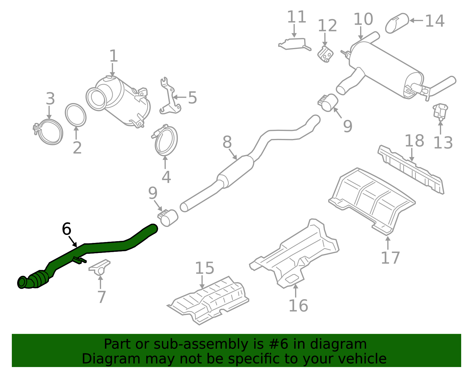18-30-7-633-096 - High-Quality Front Pipe for 2011-2016 BMW ...