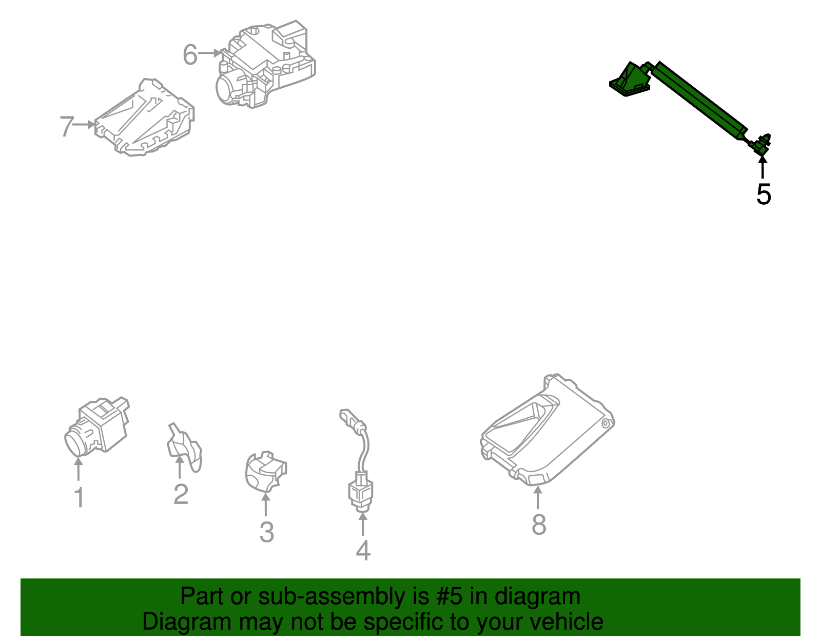166-905-10-03 - Rear Camera 2015-2020 Mercedes-Benz | Mercedes-Benz ...