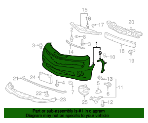 2014-2015 Chevrolet Camaro Front Upper Bumper Cover 22997718 GM ...