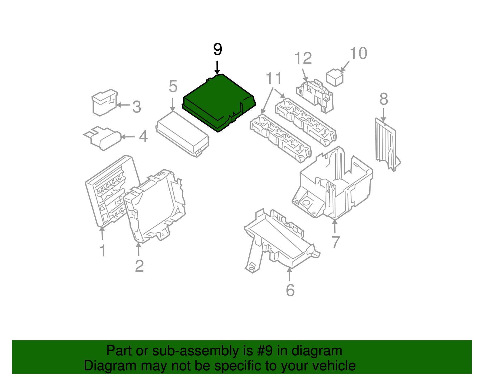 2005-2007 Nissan Relay Cover 24382-EA020 | Nissan Parts Central