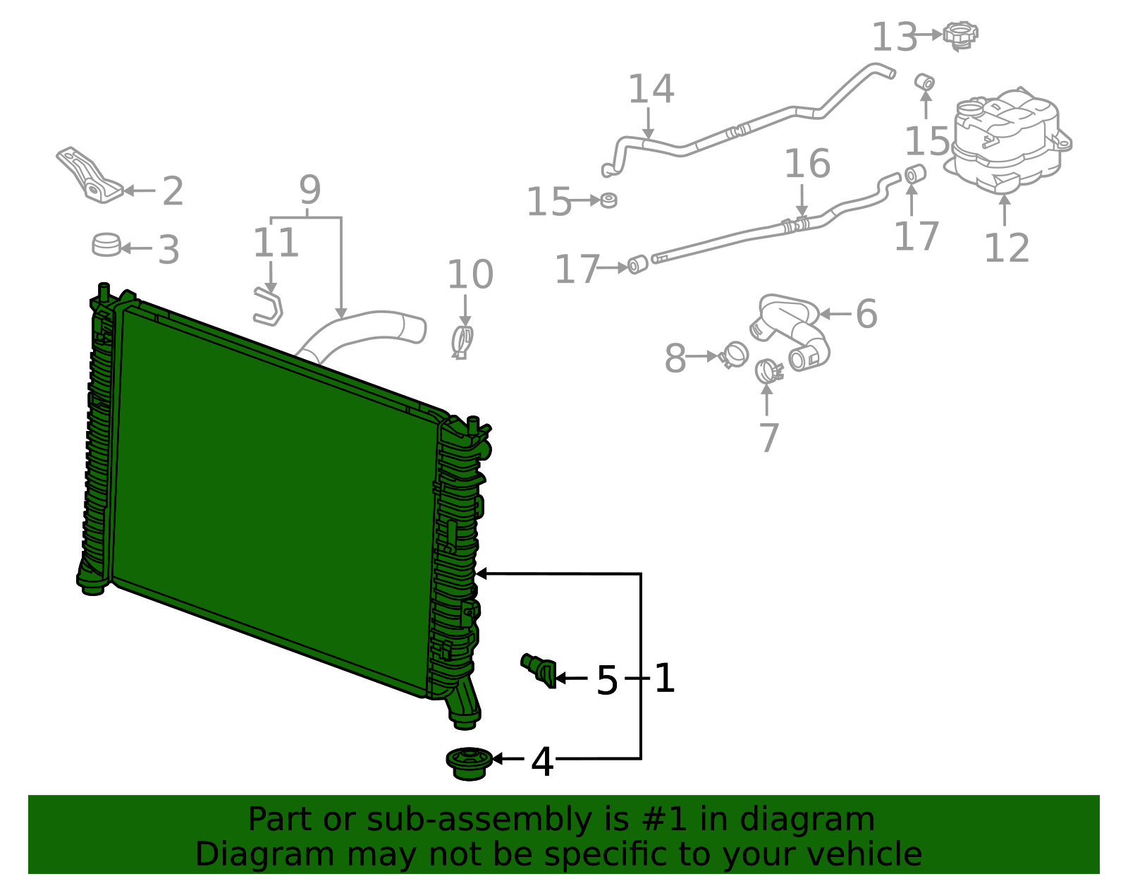 2020-2025 GM Radiator 84889155 | Chevy OEM Parts