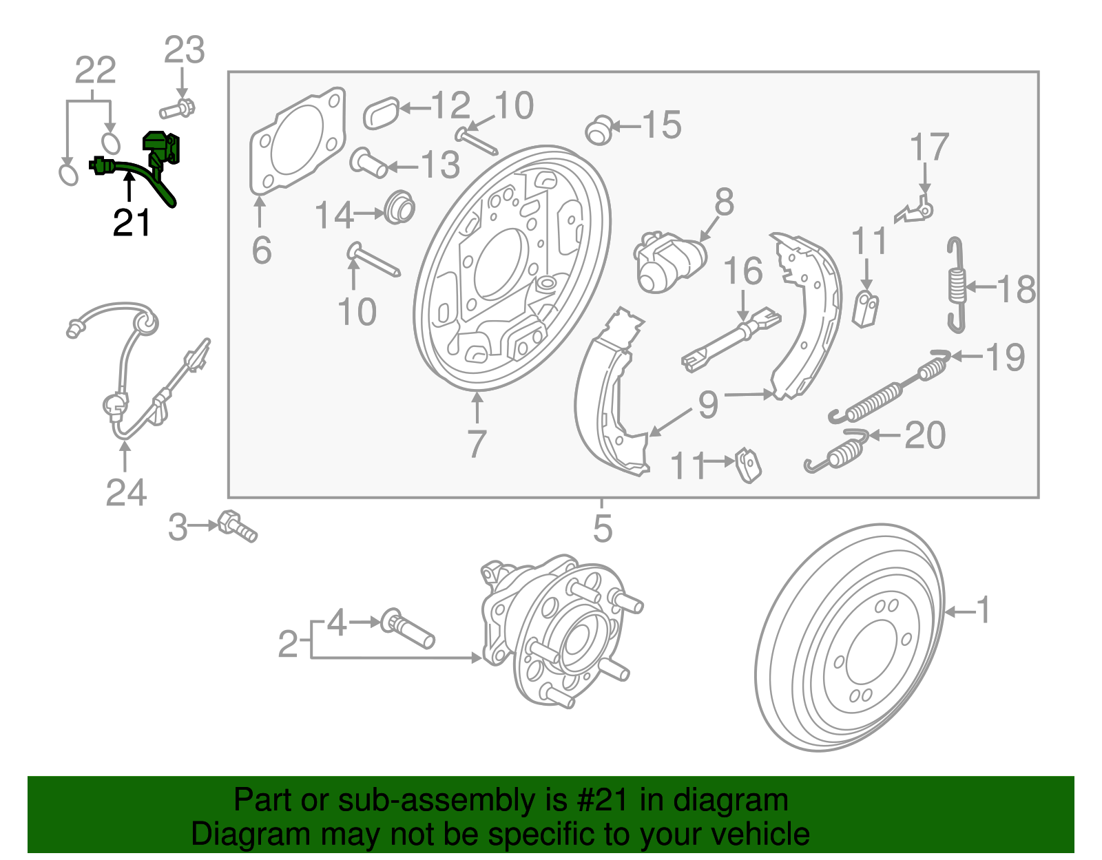 2017-2020 Hyundai Elantra Brake Hose 58738-F3000 | OEM Parts Online