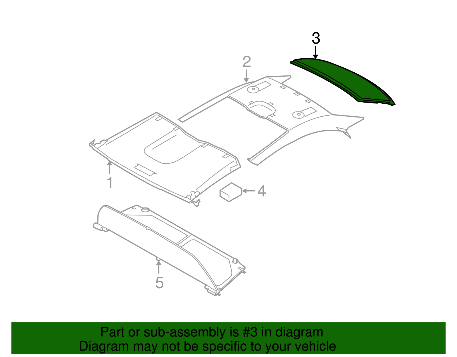2007-2020 BMW | Headliner | 54377128742 | BMW OEM Parts Store