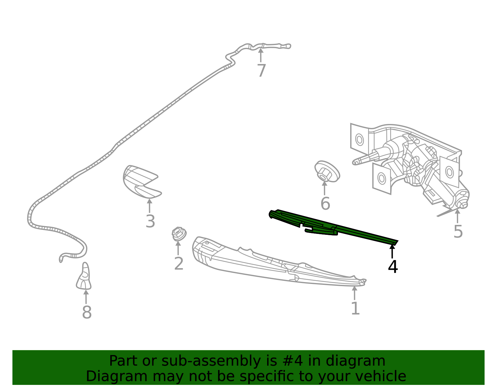 Wiper Blade 68197111AA | Mopar Parts Canada