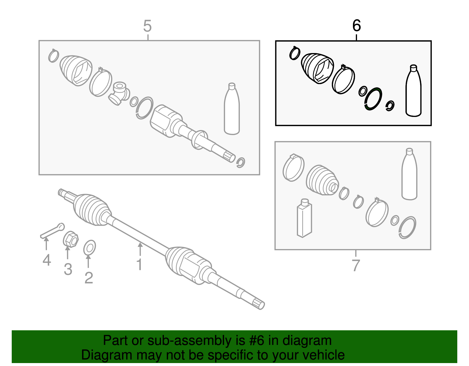 3817A100 - Inner Boot 2008-2024 Mitsubishi | Mitsubishi Direct Parts