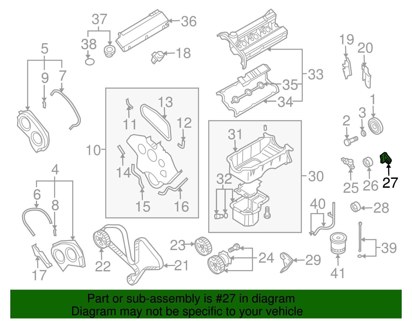 24840-39000 - Belt Tensioner Arm 2002-2006 Kia | Kia.Parts Store