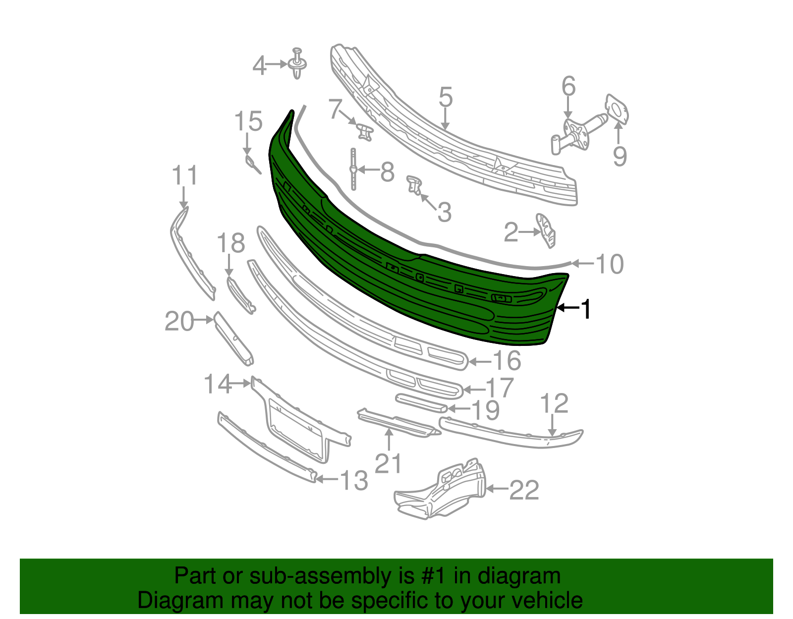 51-11-8-195-284 - Bumper Cover | BMWPartsHub