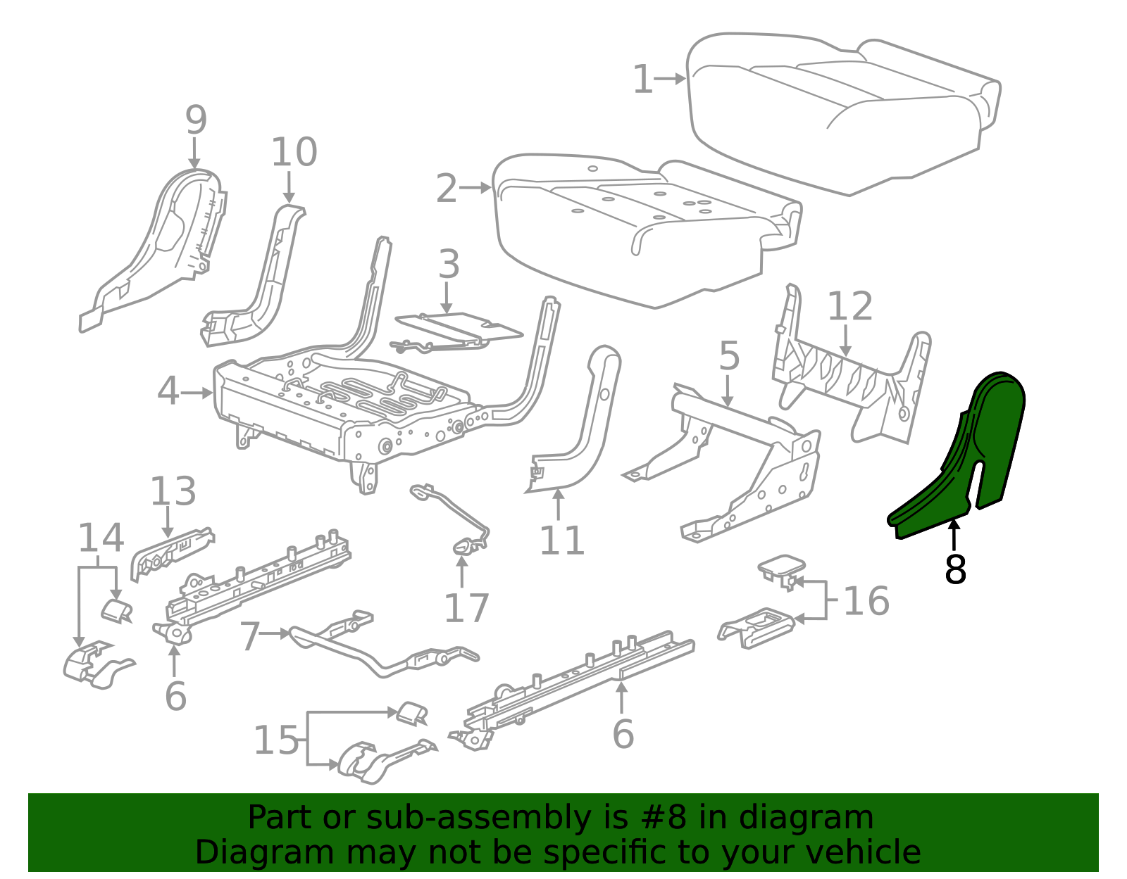 2020-2024 Cadillac XT5 Inner Finish Panel 84660349 | OEM Parts Online