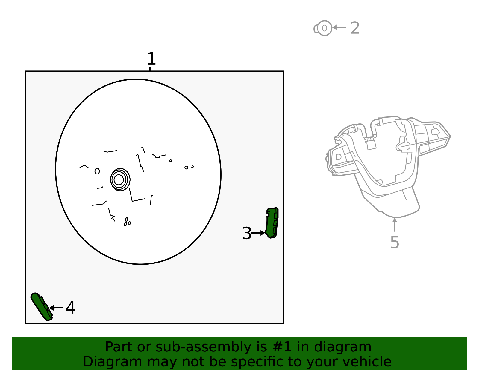 2020-2025 Toyota Highlander Wheel Assembly Steering 45100-0E531-C1 ...