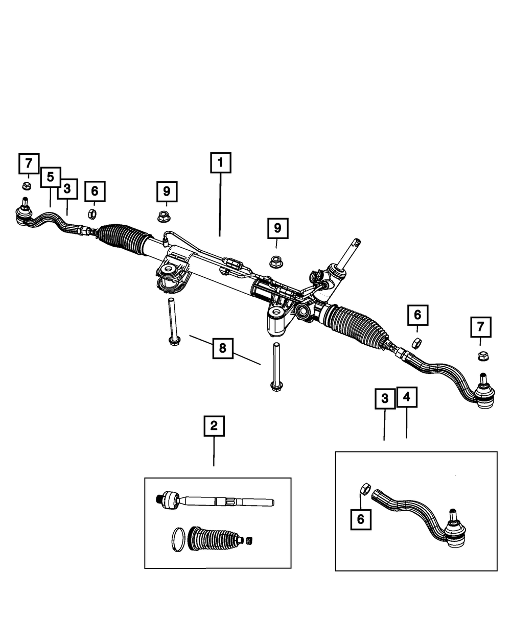 Outer Tie Rod - 68069646AB | MoparOnlineParts | Mopar Online Parts