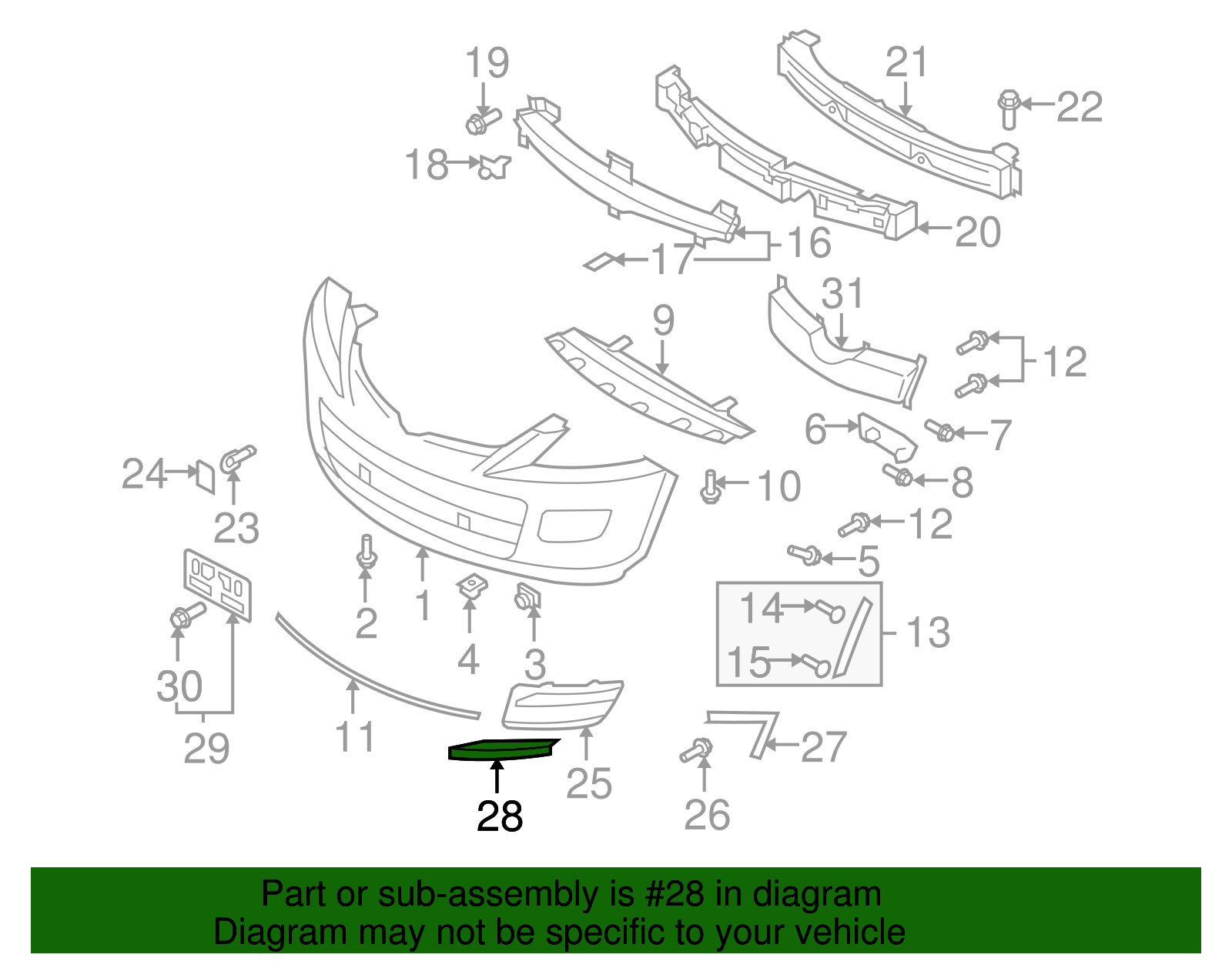 TD12-50-C22A - Molding Extension 2007-2009 Mazda CX-9 | Florida Mazda Parts