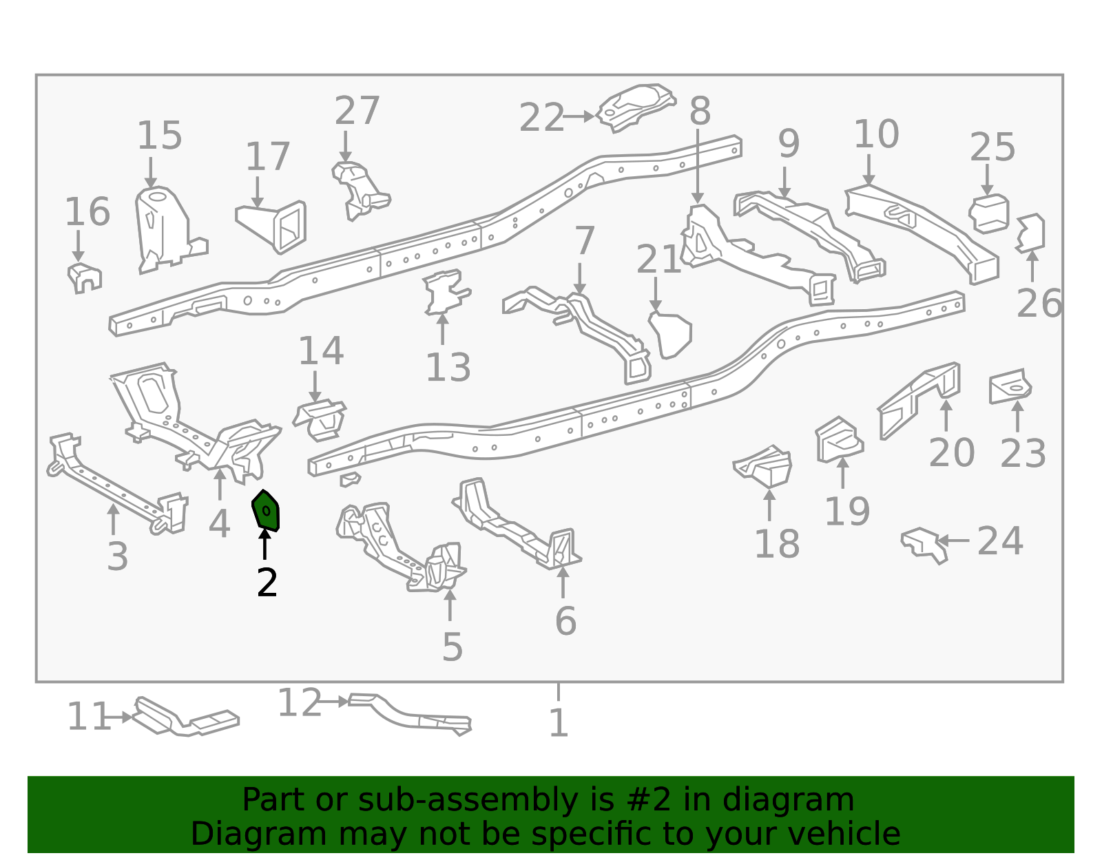 51136-60060 - High-Quality Frame Rail Bracket for 2010-2023 Lexus GX460 ...