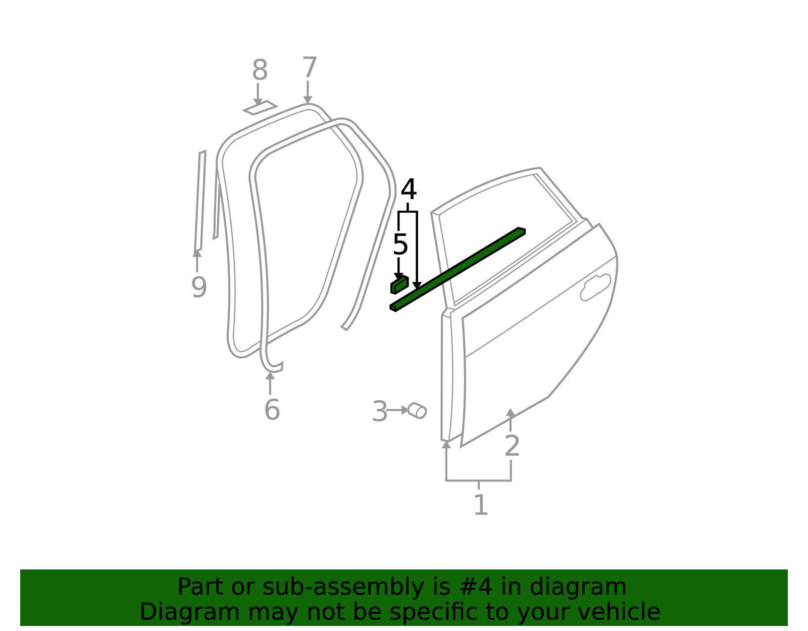 2007-2010 Hyundai Elantra Belt Weather-Strip 83210-2H000 | MotorMotor