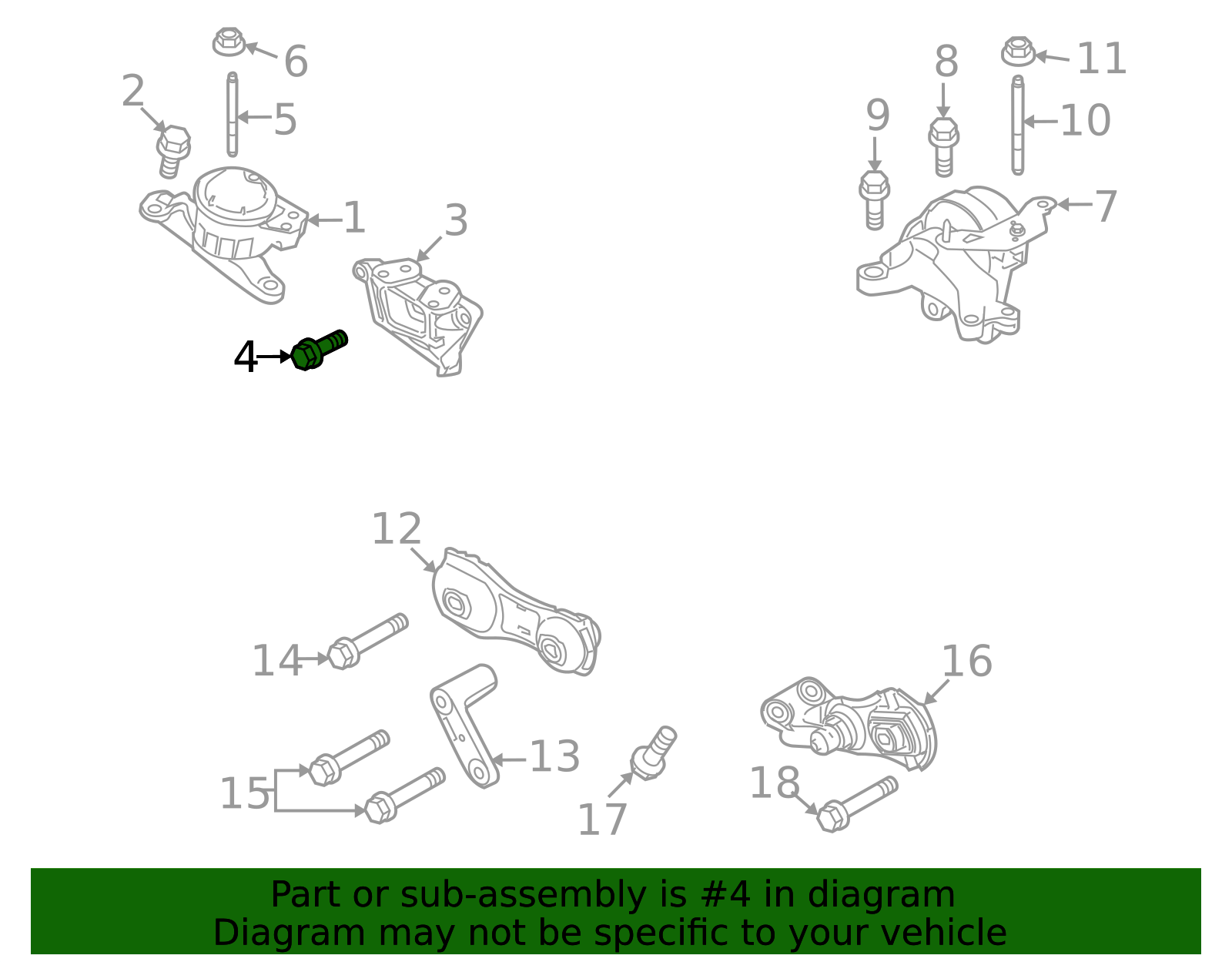 Genuine OEM Ford Part - Support Bracket Bolt W714822-S437 | Genuine OEM ...