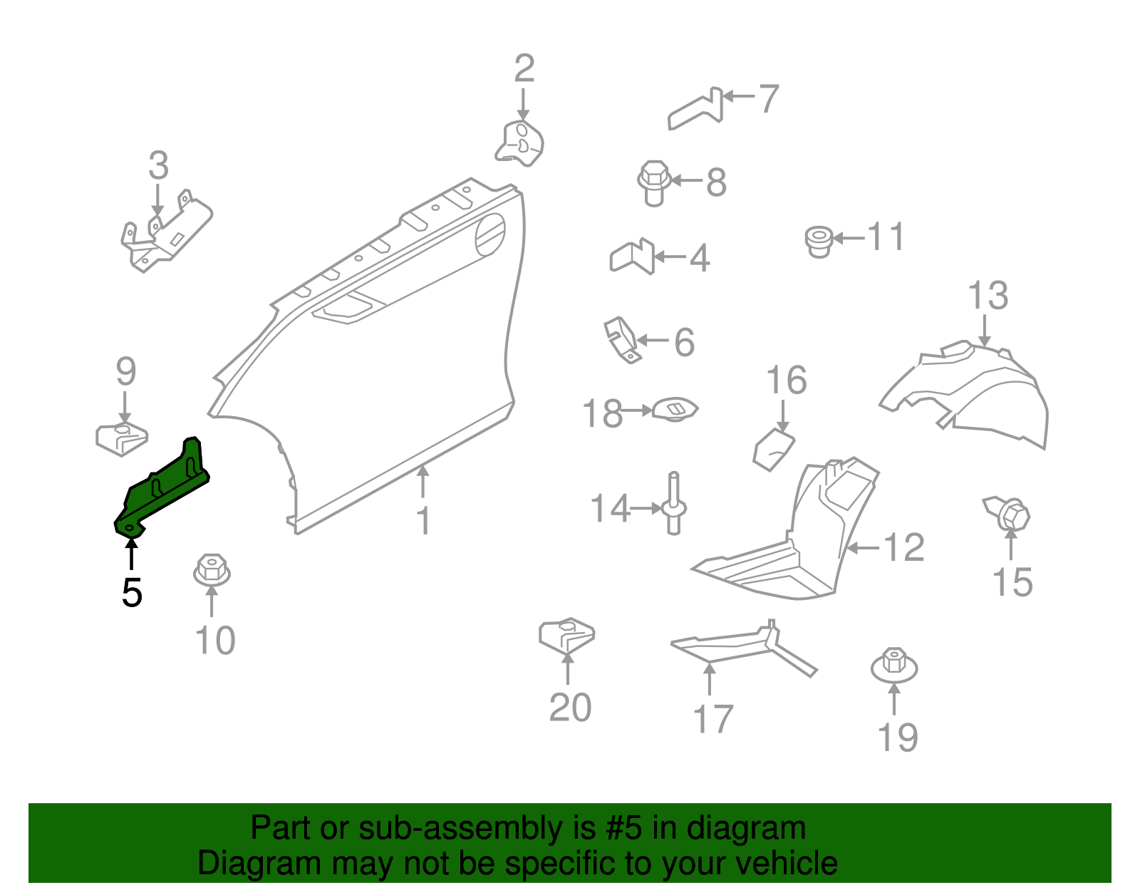 2009-2016 BMW Z4 Lower Bracket 41-21-7-225-146 | BMW OEM Parts