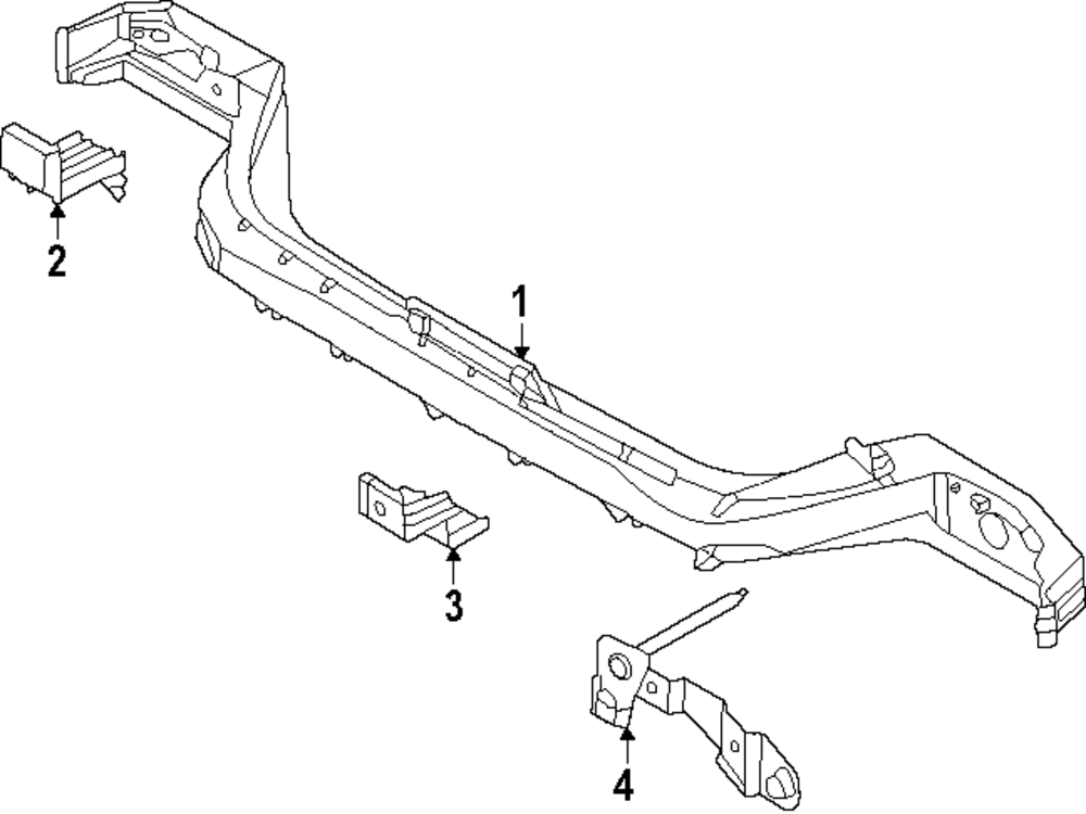 86631-CW500 - Impact Bar 2025 Hyundai Tucson | Hyundai Wholesale Direct