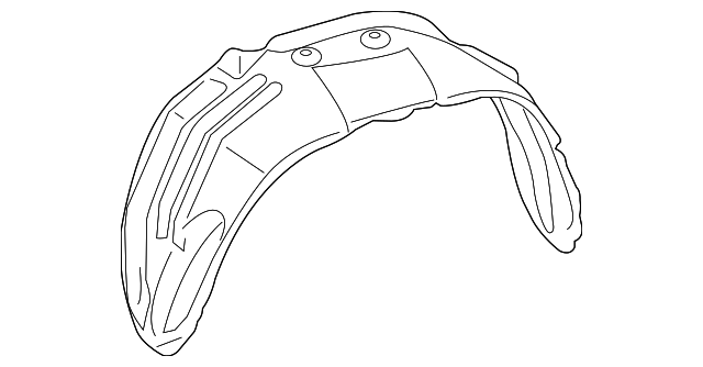 Genuine Toyota Wheelhouse Liner part# 65638-04070 for 2016-2023 Toyota ...