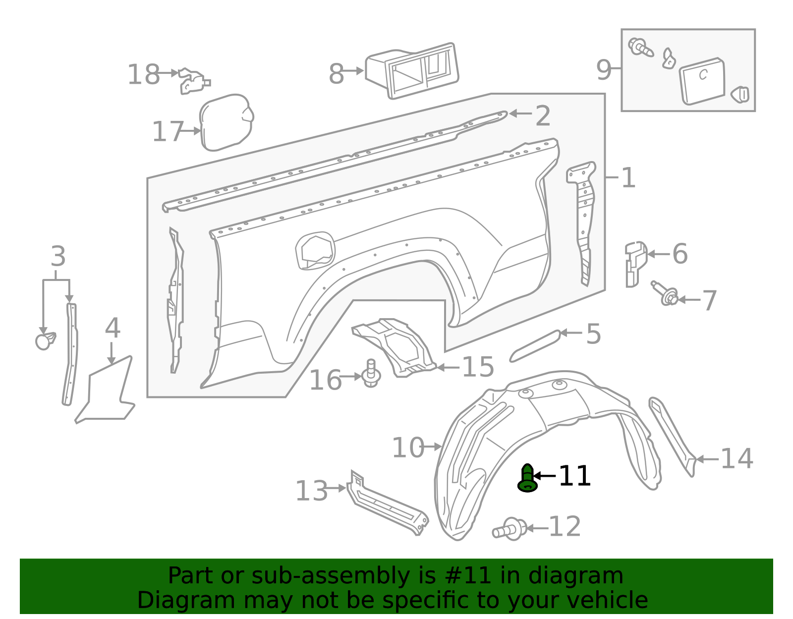 90467-A0002-C4 - Trunk Trim Scuff Plate Clip 2017-2025 Toyota | Longo ...