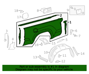 65500-04440 - Side Panel - 2016-2023 Toyota Tacoma | OEM Genuine Toyota ...