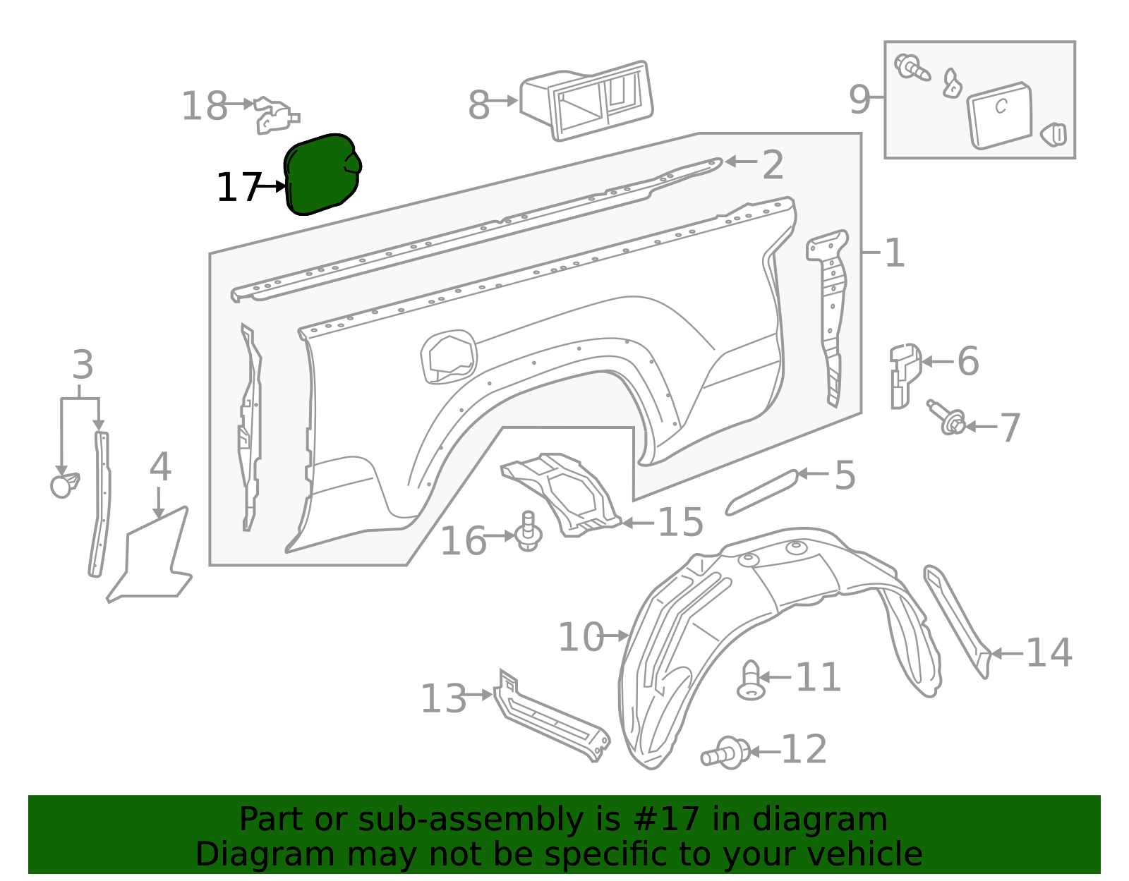 77305-04090 - High-Quality Fuel Filler Door for 2016-2023 Toyota Tacoma ...
