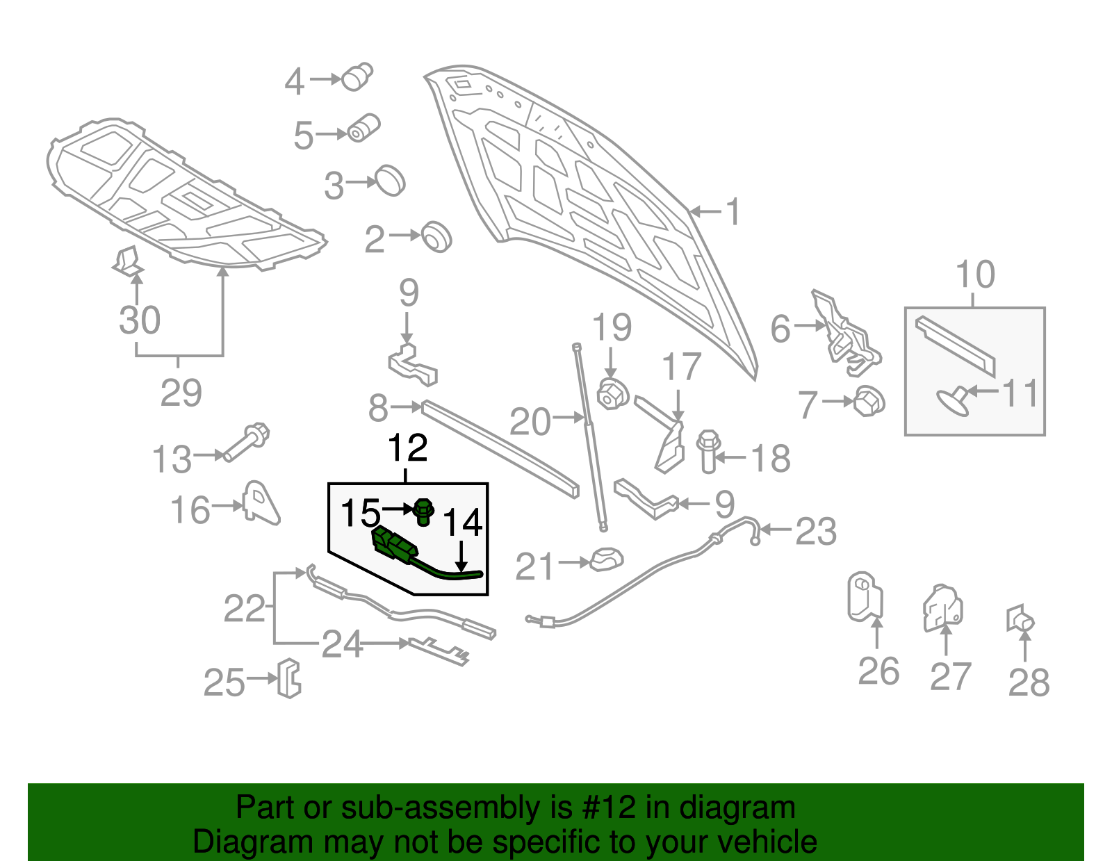 2008-2017 Audi Lock & Switch 8K0-823-509-G | OEM Parts Online