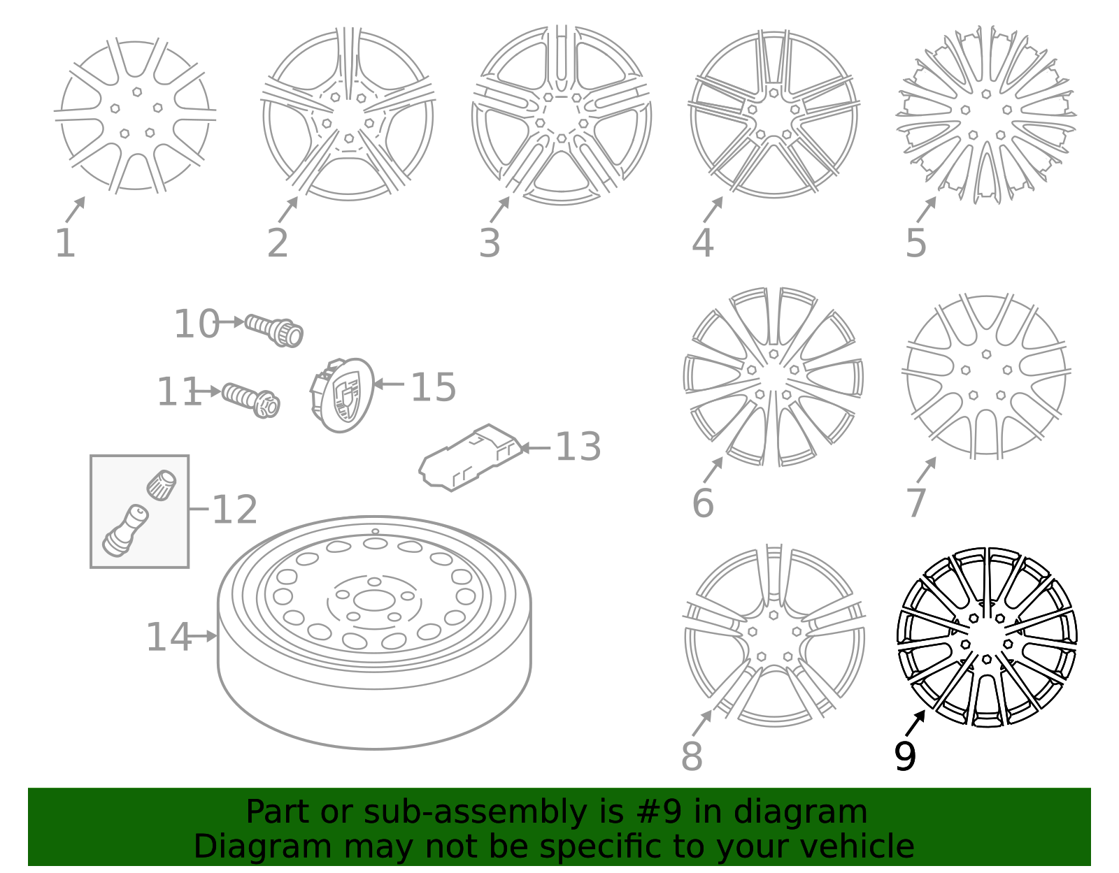 970-362-980-03-M7Z - 2014-2016 Porsche Panamera - Wheel, Alloy 2014 ...