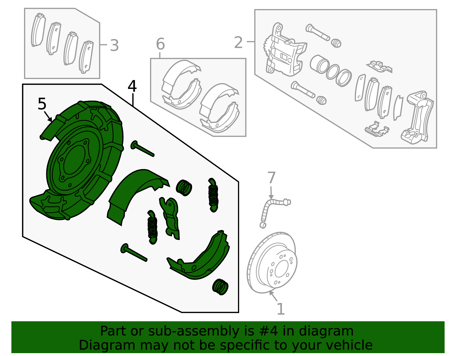 584103e500 - Kia Brake Assembly Performance Auto Parts