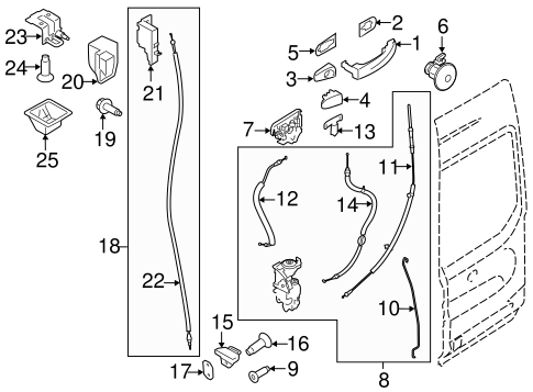 Lock & Hardware for 2019 Ford Transit-150 | Direct Factory Parts