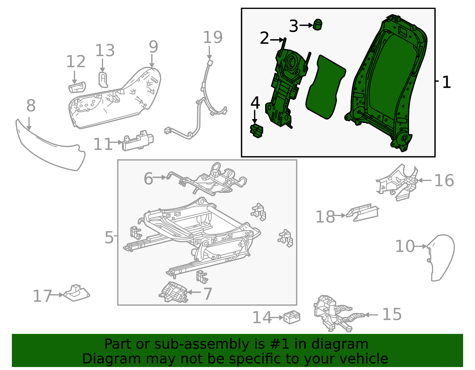 2020-2025 Toyota Seat Back Frame 71630-0E140 | MotorMotor