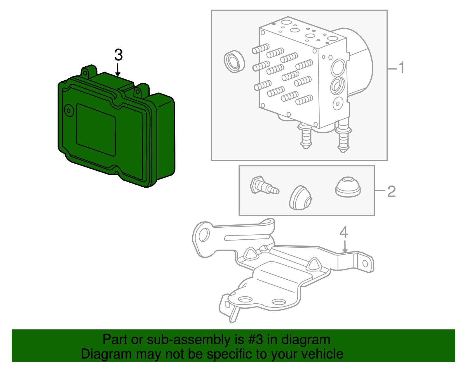 22754644 - Electronic Brake and Traction Control Module with 12 Seals ...